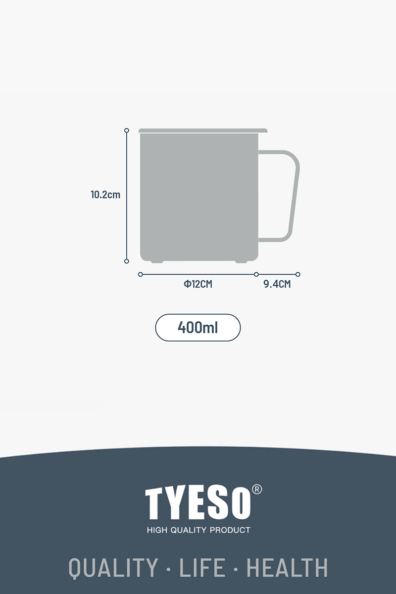 TYESO Hot And Cold Stainless Steel Insulated Thermal Coffee Cup (400ml ...