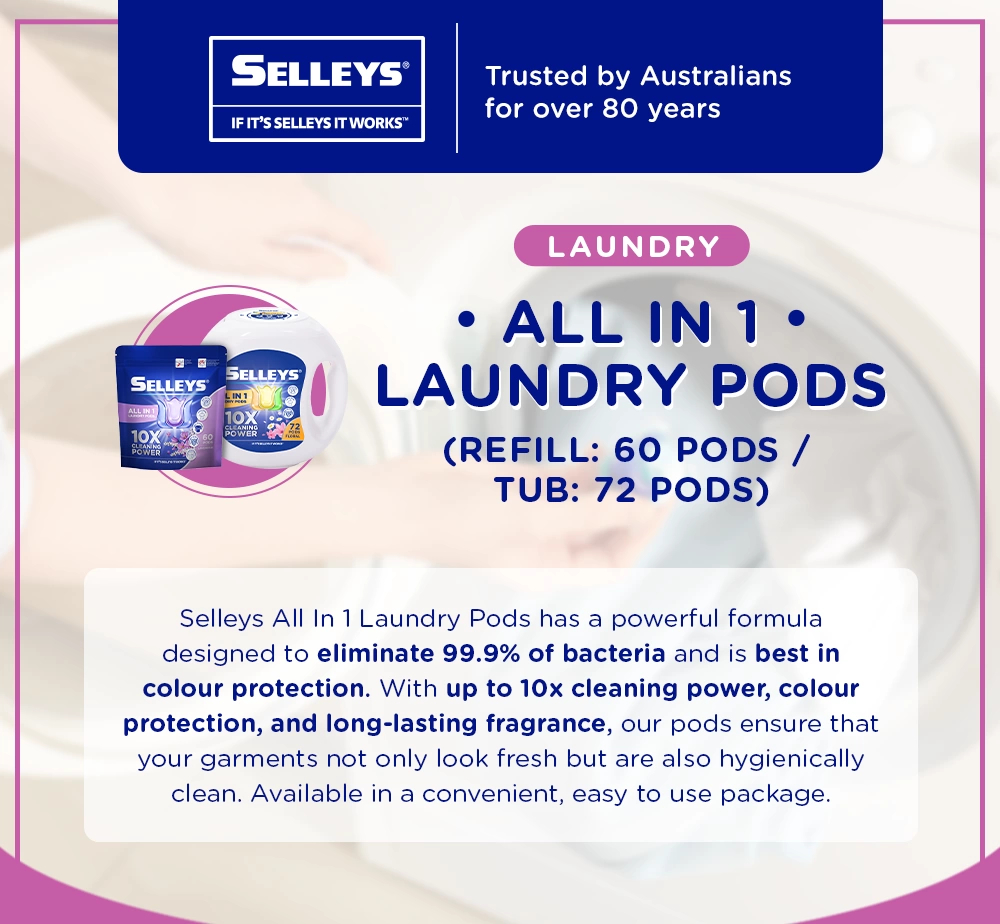 |🐹Bundle Deals🐹| 60 Pod Selleys All in 1 Laundry Pods Refill Floral ...