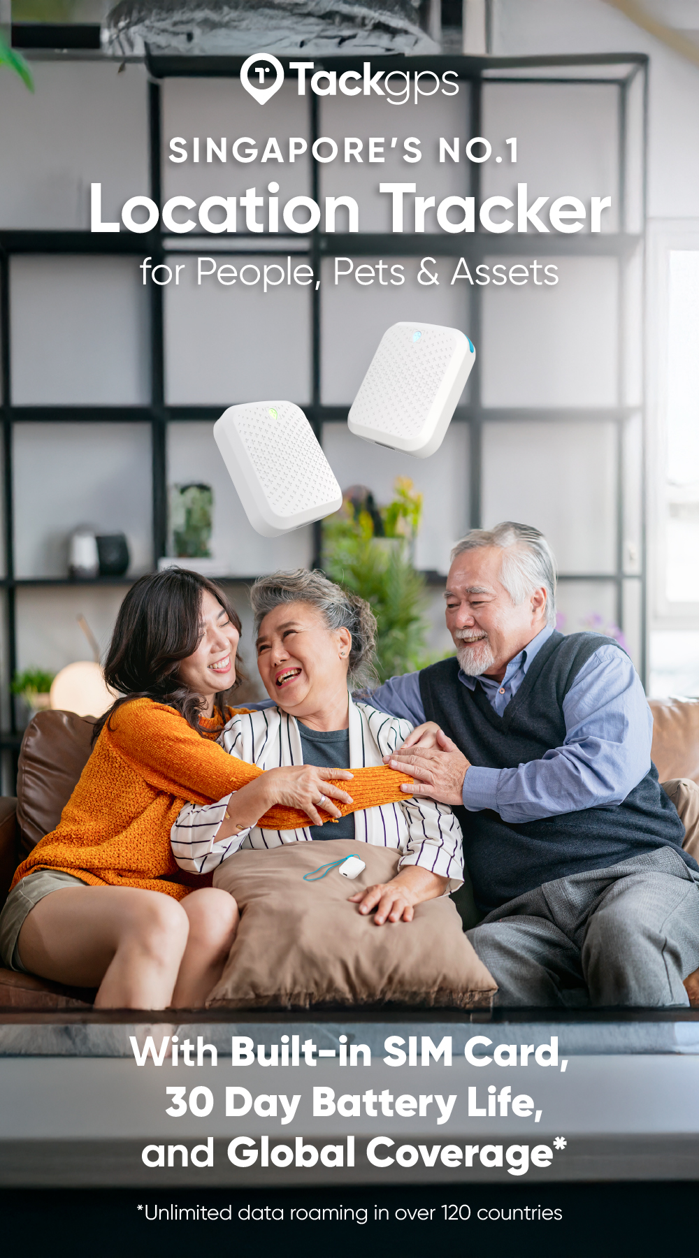 Tack GPS PLUS Tracker (Roams in 120+ countries) for Android/iOS, Kids ...