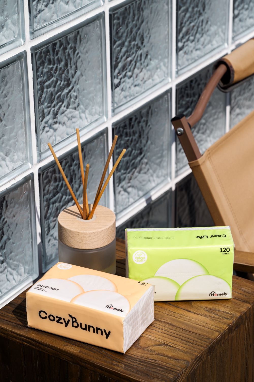 CozyBunny Velvet Soft 4-Ply Facial Tissues | 4 Packs x 120 Sheets ...