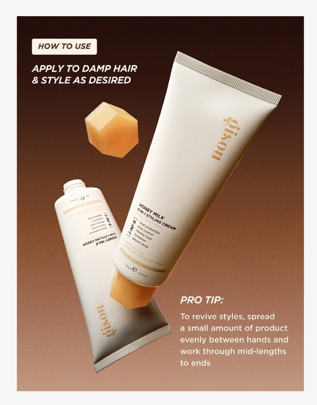 GISOU Honey Milk 5-in-1 Styling Cream | Shopee Singapore