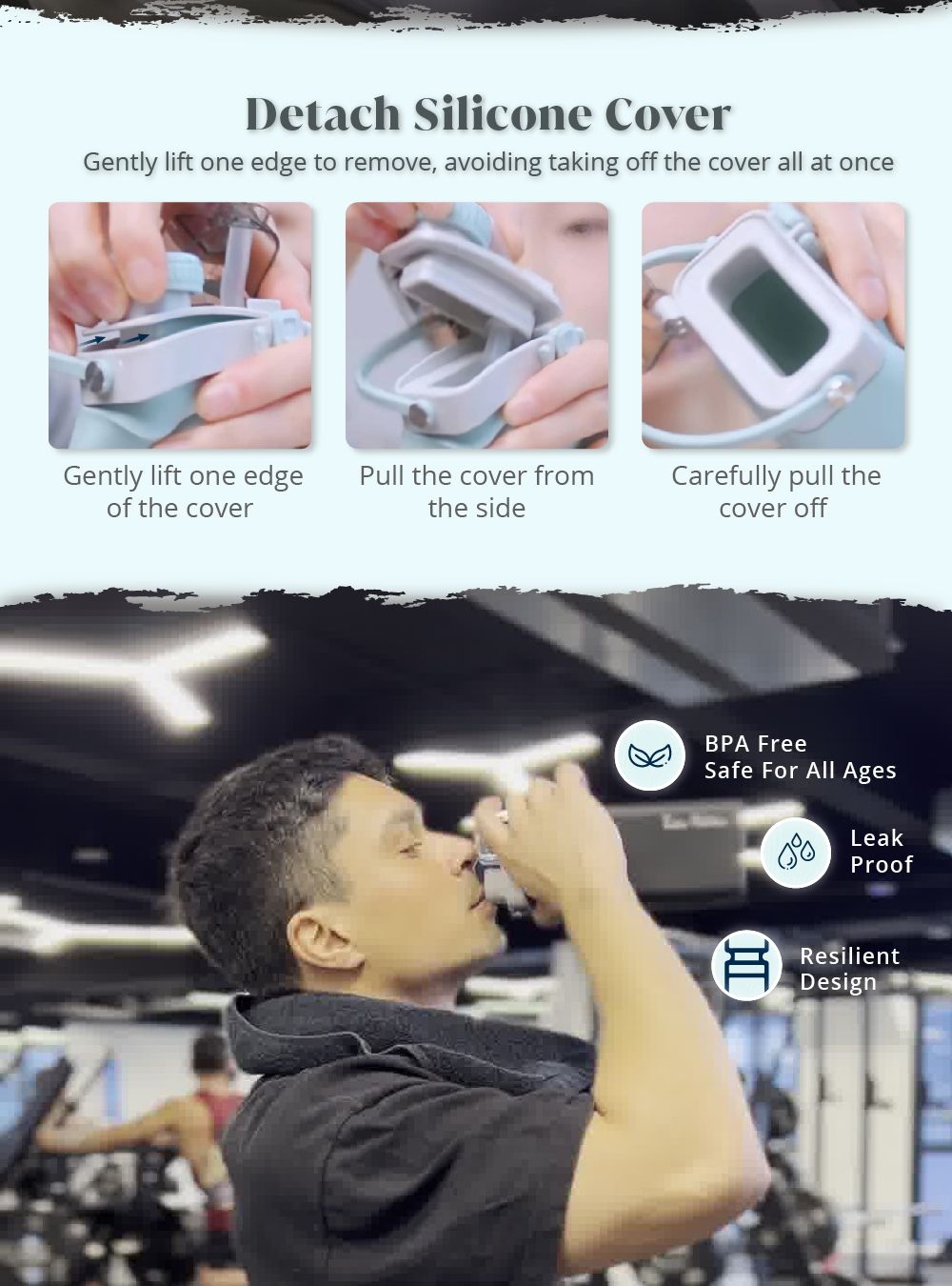 Table Matters - SiliSip 600ml Roll Up Water Bottle [Portable Water ...