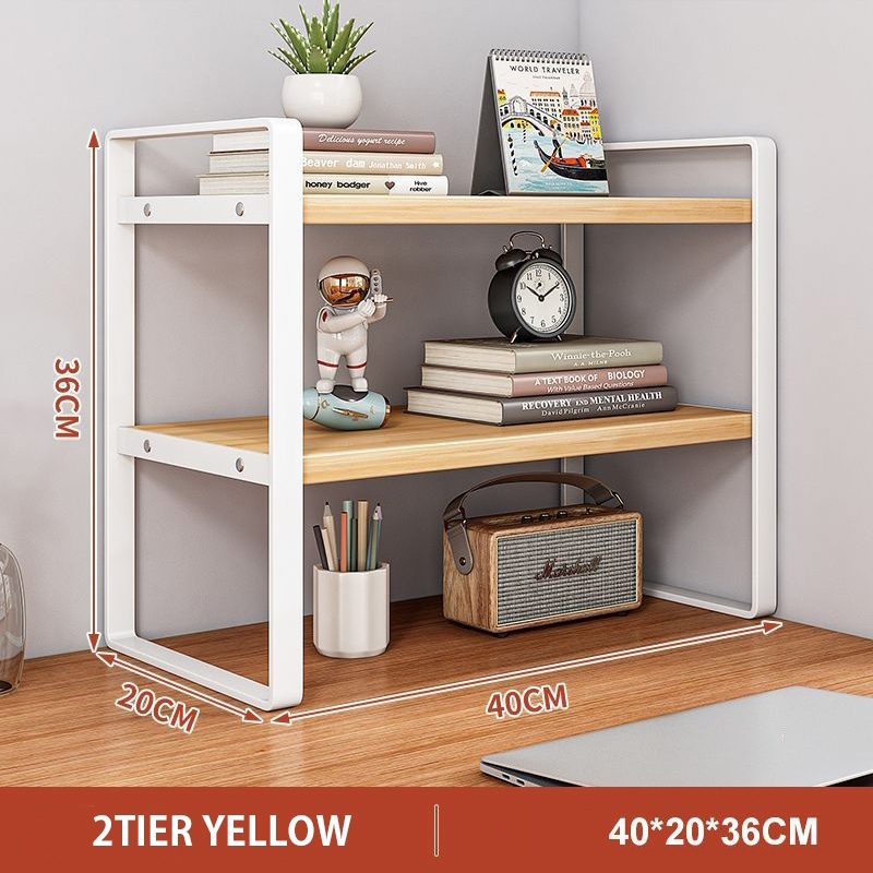 3Tier Desktop Storage Rack SimpleBook Shelf Desk Organiser Kitchen ...