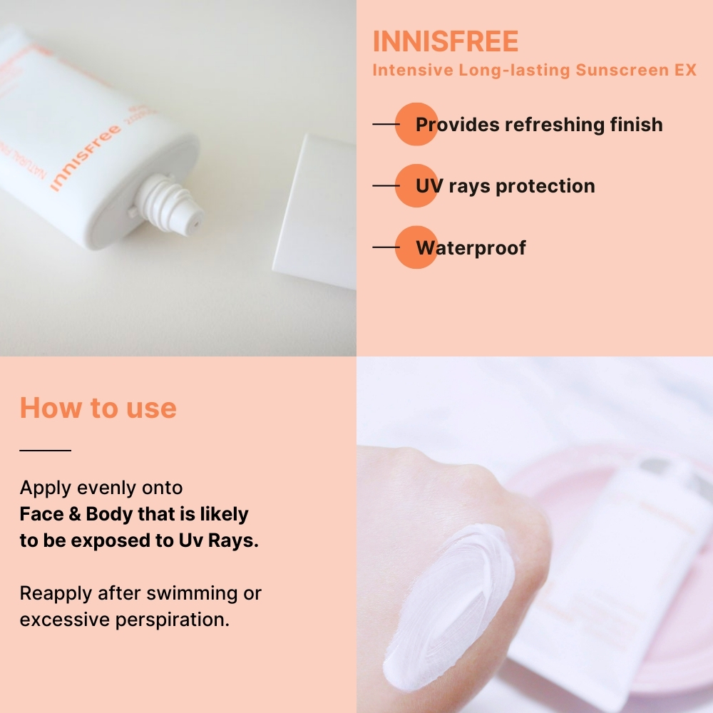 Innisfree Sunscreen UV Active Poreless & Hydration Set - 50ml & 60ml ...