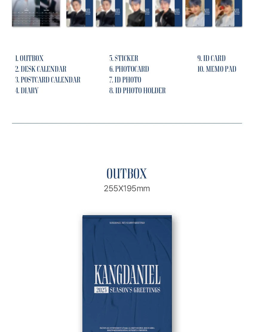 [POB] KANG DANIEL 2025 SEASON'S GREETINGS (8th Jan.2025) | Shopee Singapore