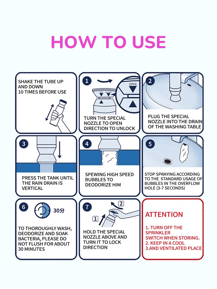 🇸🇬Sink Drain Cleaner Chemical for Kitchen Toilet Pipe Dredging Clear ...