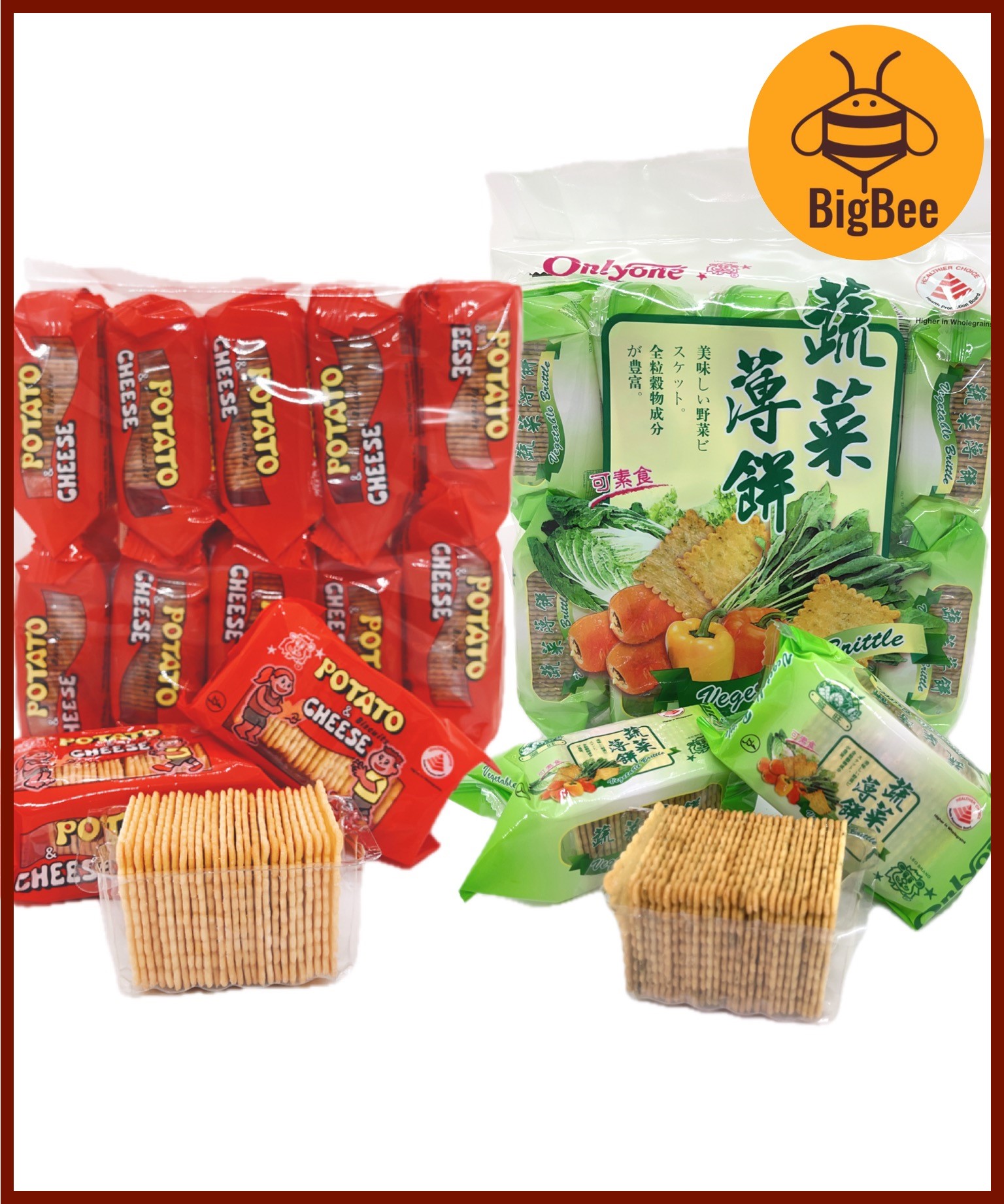 Leo Brand - 36gx10 (360g/pkt) Potato & Cheese Biscuits / Leo Brand ...