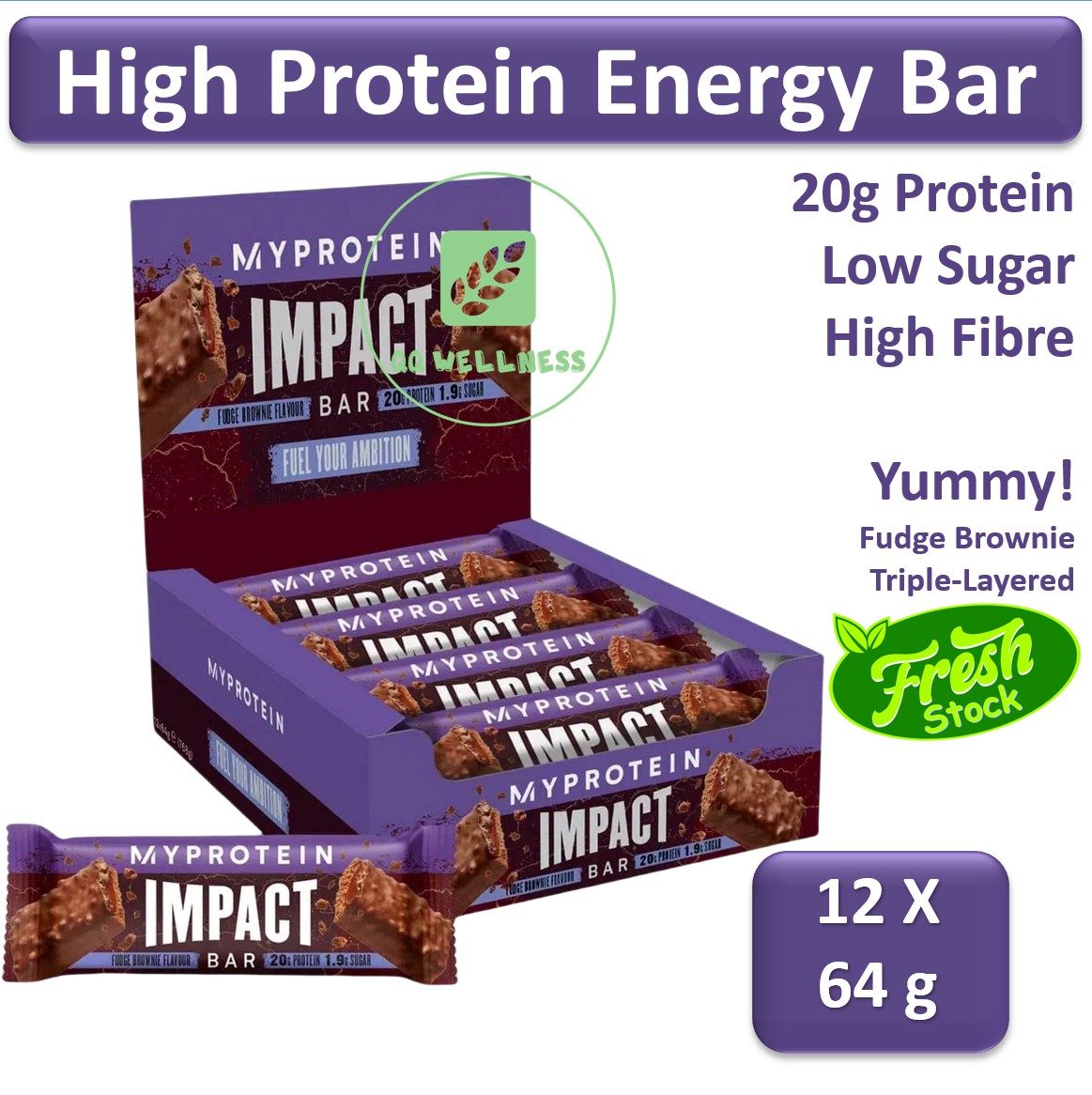 [Clearance] Myprotein Crispy Layered Protein Bar 58g * 12 Box High Protein Snack Protein Bar ...