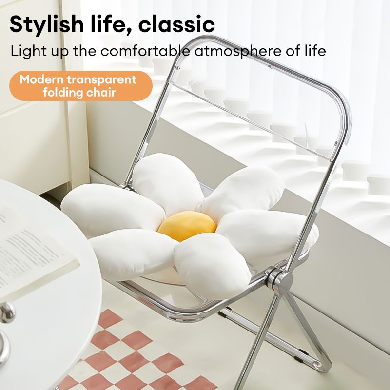 Foldable Chair Folding Chair Waterproof Seat Home Simple folding chair ...