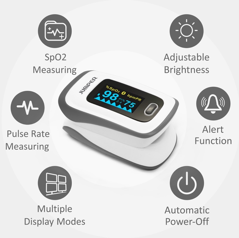 Authentic Jumper Digital Fingertip Pulse Oximeter Official seller by ...
