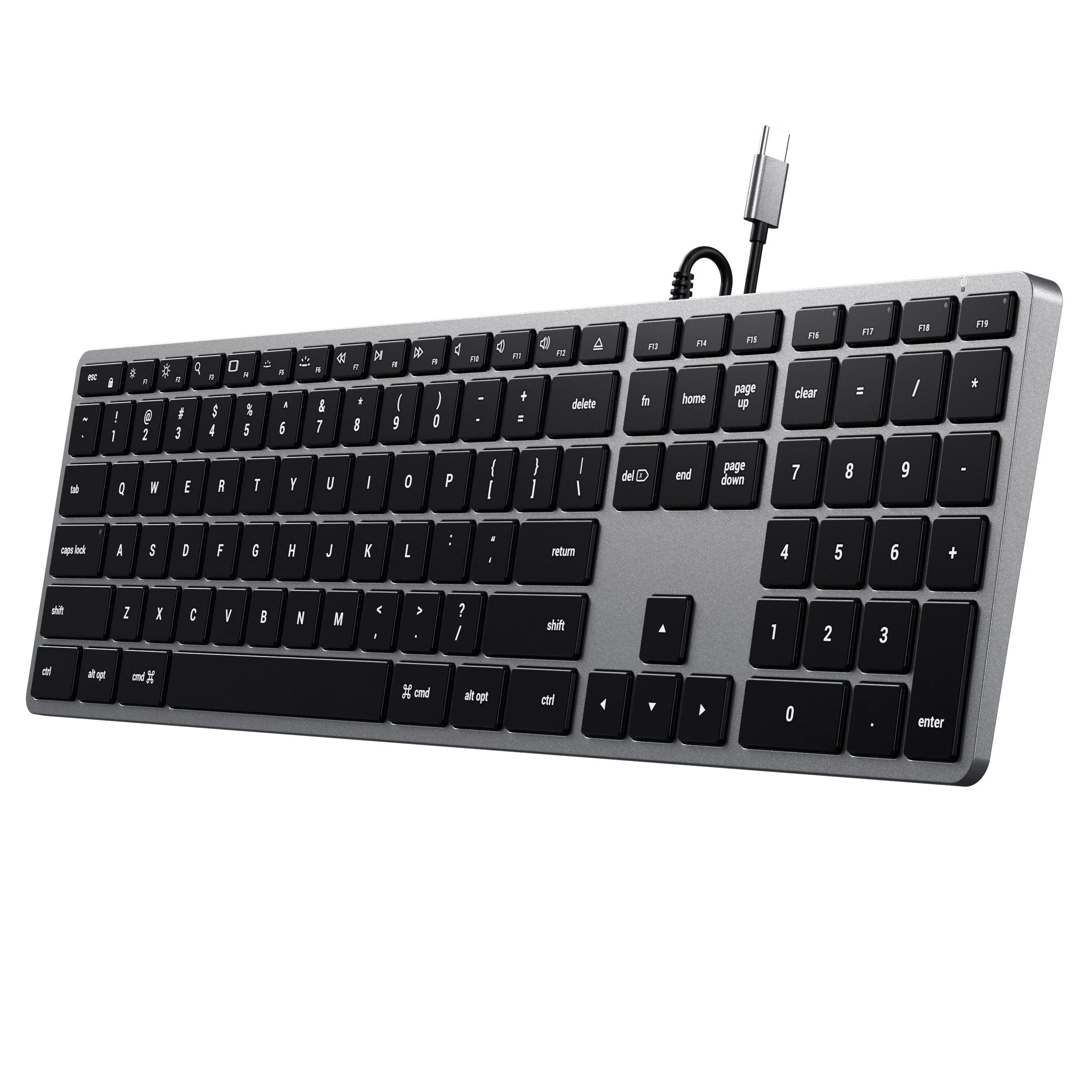 Satechi W3 Slim USB-C Wired Backlit Keyboard | Shopee Singapore