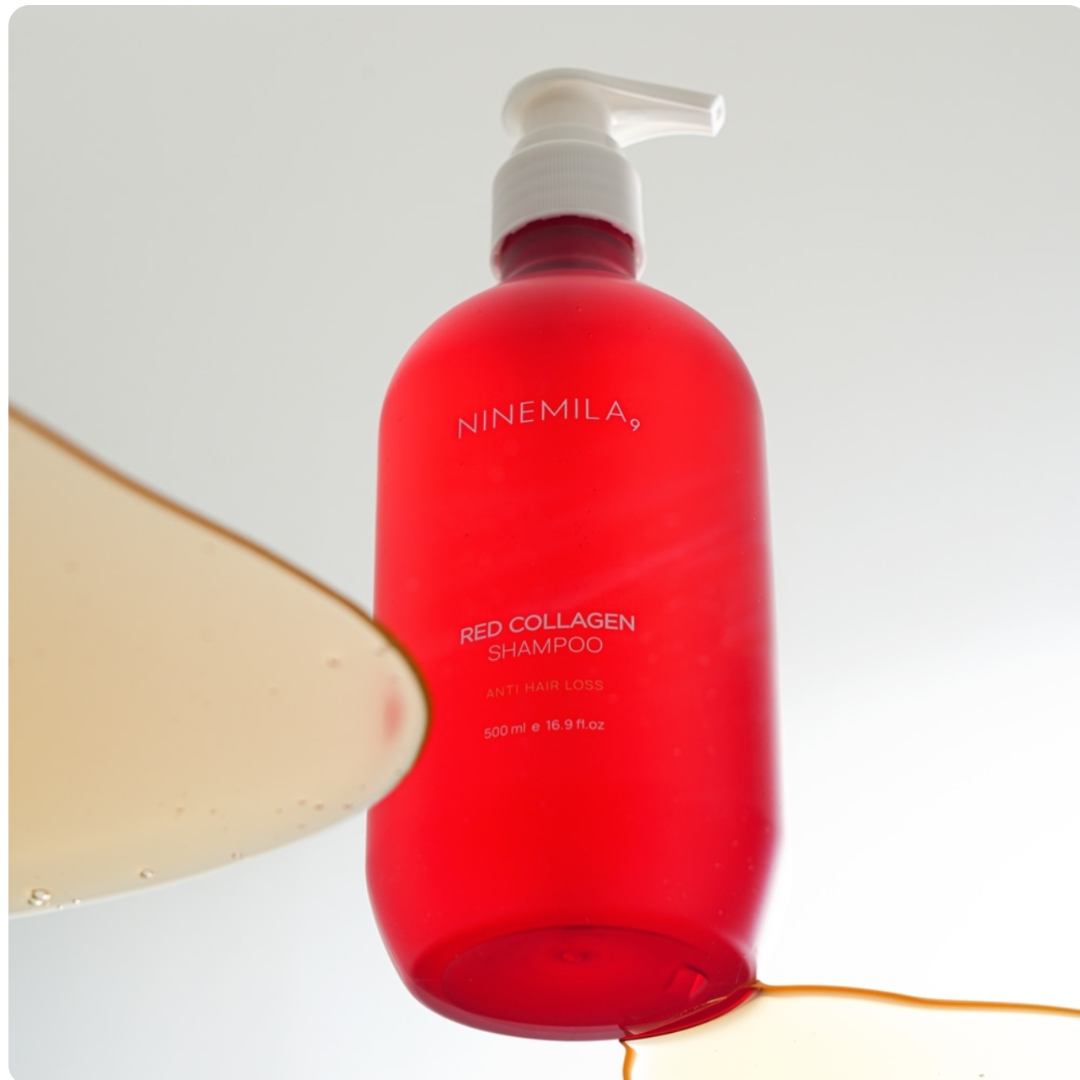 (SG READY STOCKS) NINEMILA Red Collagen Shampoo 500ml | Anti Hair Loss ...