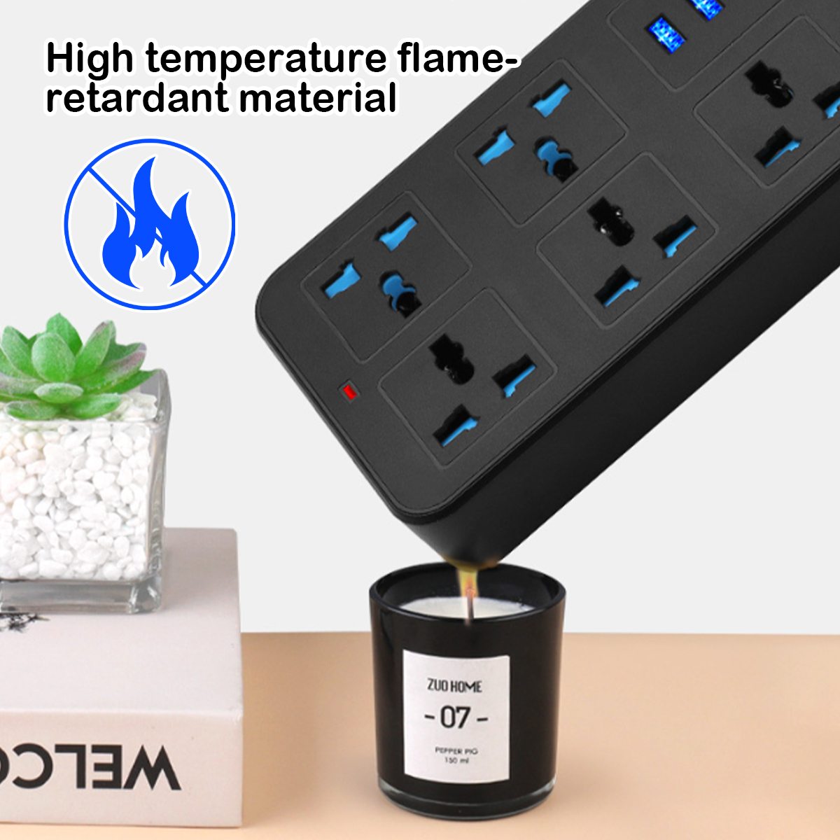 Power Socket USB Port Conversion Socket Extension Cord Universal Power ...
