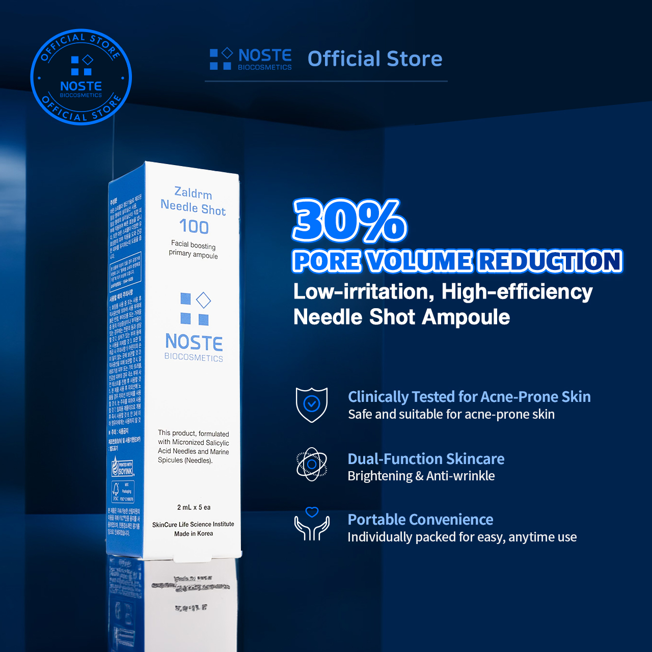 [NOSTE OFFICIAL] [Korea] Zaldrm Needle Shot Ampoule 100 (2ml*5ea ...