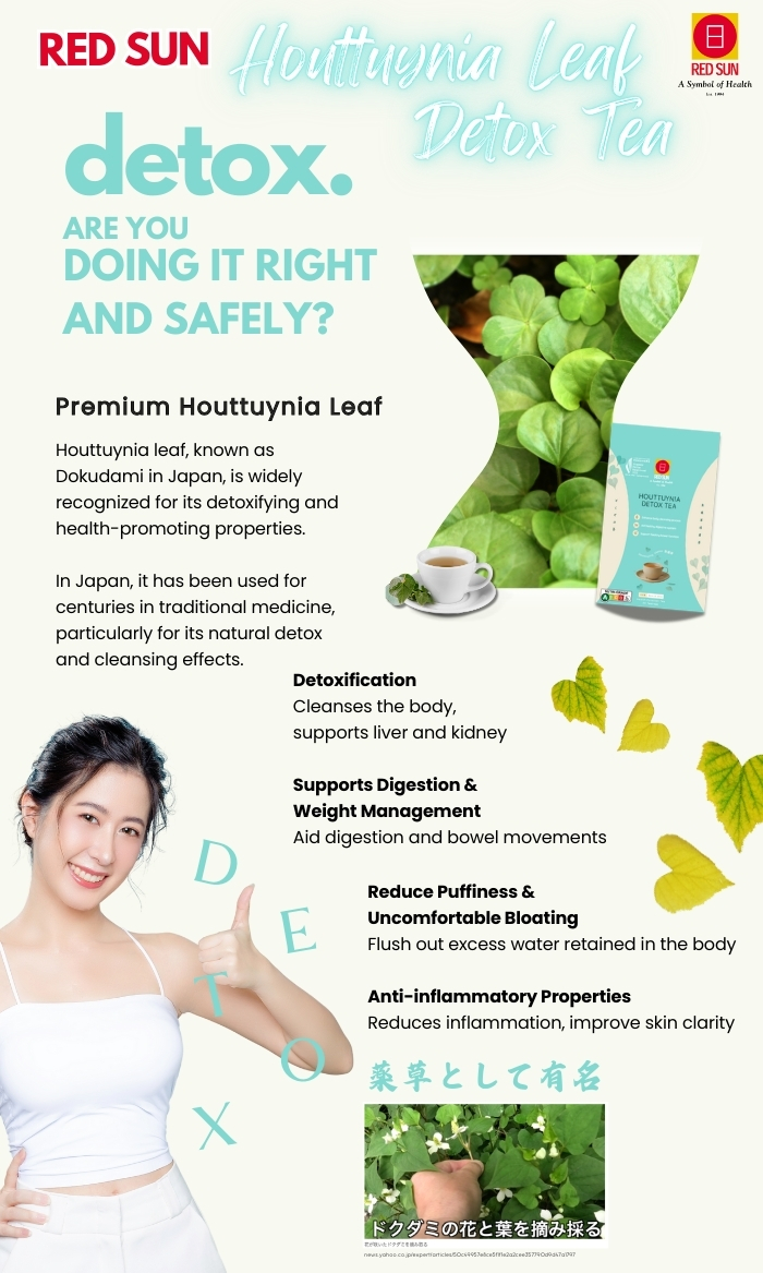 Premium Japan Detox Tea Houttuynia Leaf | Cleanse, Debloat, Aid ...