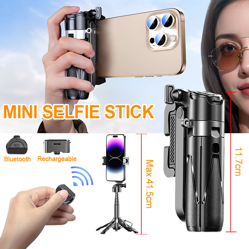 【SG Stock】Bluetooth Portable Mini Selfie Stick Tripod Stand Selfie with ...
