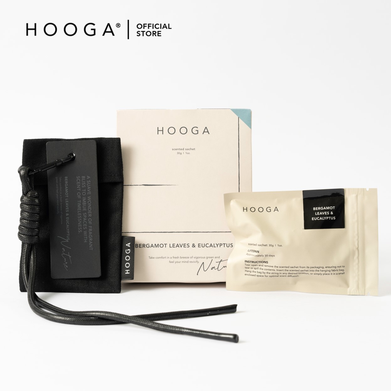 Hooga Black Series Scented Sachet Air Freshener 30g | Car Diffuser ...