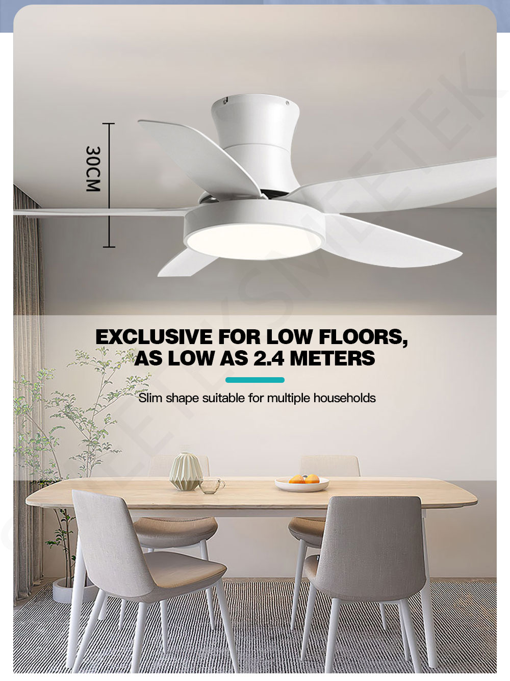 ceiling fan light bestar ceiling fan Ceiling Fan with LED Light Remote ...