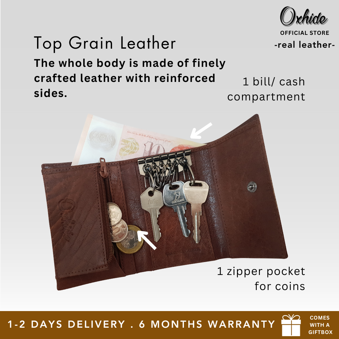 Premium Leather Key Wallet - Key Pouch Real leather key wallet- HPOX ...