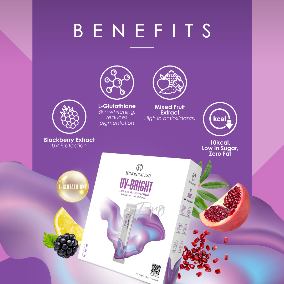 [Trial Pack] Kinohimitsu UV-Bright Pro Inner Beauty Supplement 7 Sachet ...