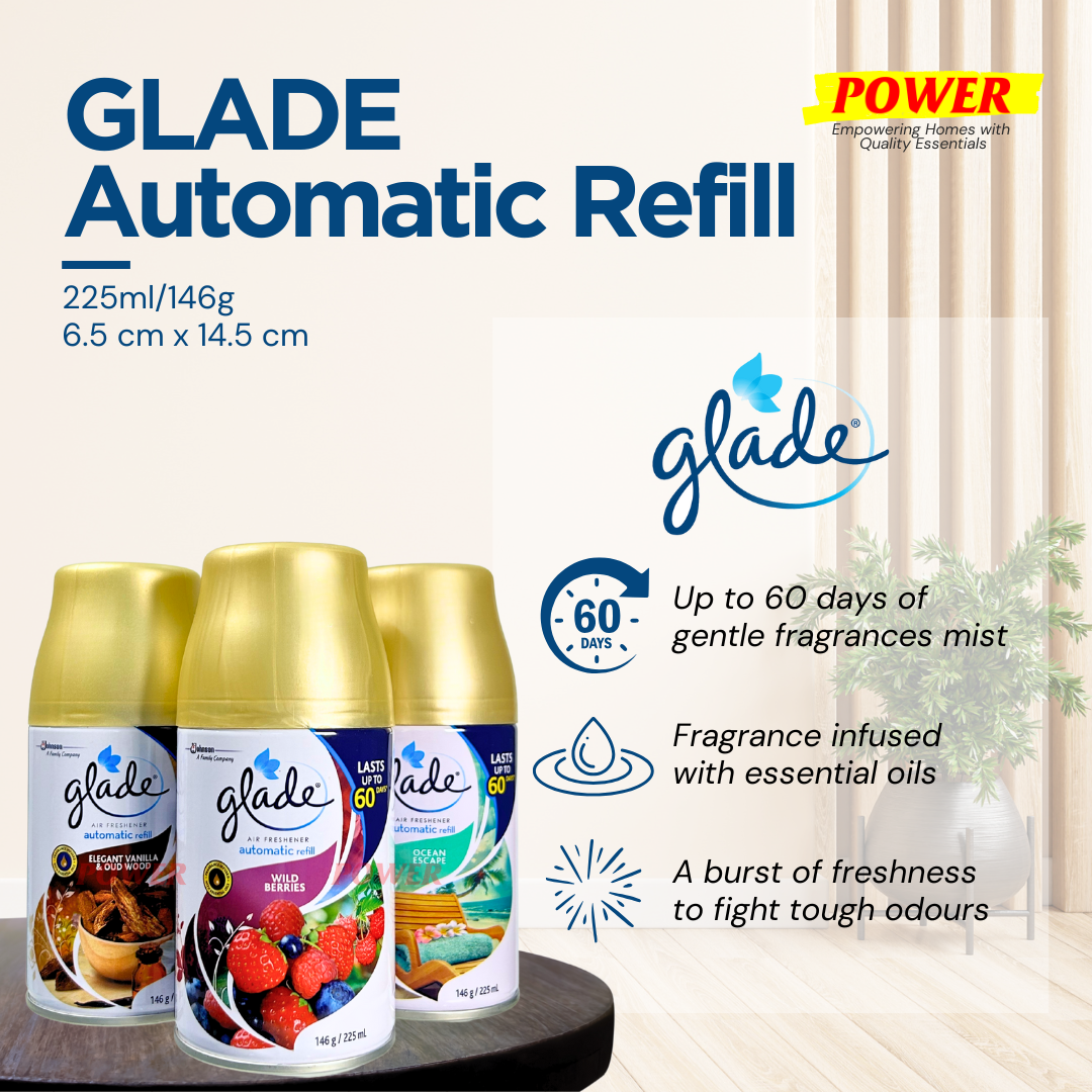 Glade Automatic Refill Spray Air Refreshener Fragrance Diffuser Spray ...