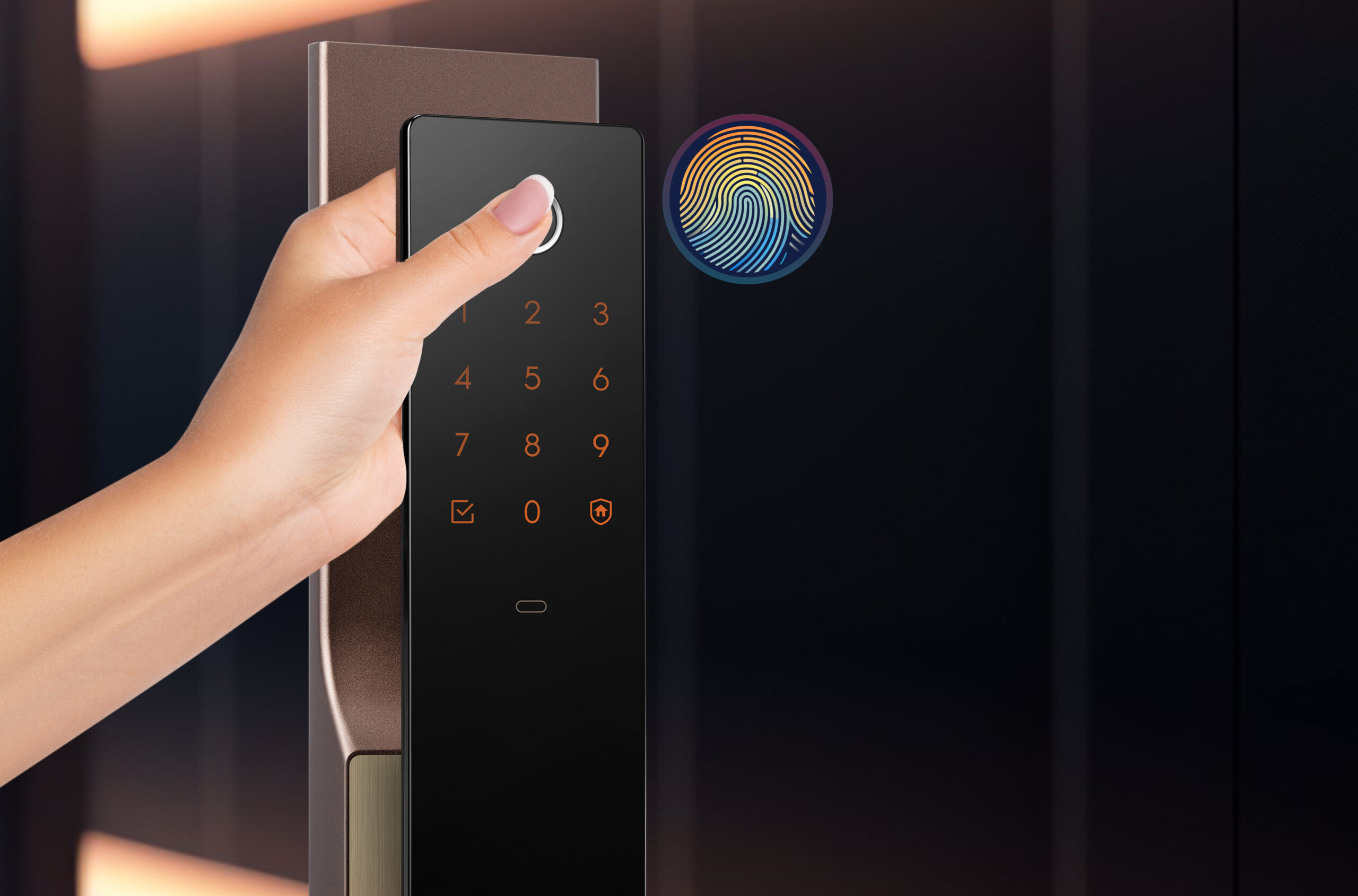 HDB/BTO BUNDLE(2-WAY SYNC)-ZIGBANG SHP-P52(WIFI WOODEN DOOR LOCK)+ZIGBANG SHP-A21(METAL GATE ...