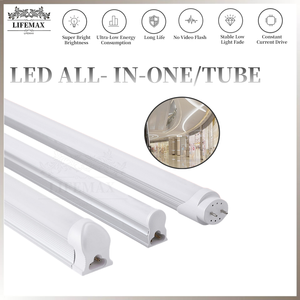 [SG Seller]T8/T5 LED Tube Energy-saving Bracket Light Strip Tube Strip ...
