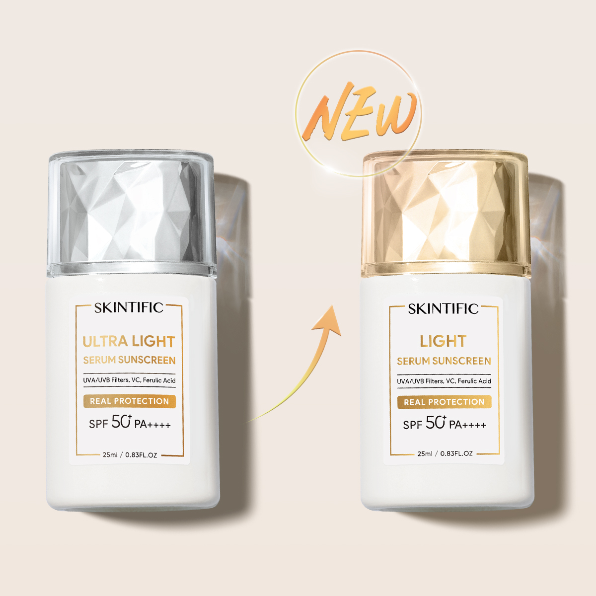 SKINTIFIC Sunscreen Ultra Light Serum SPF50 PA++++ 25ml - Sunblock ...