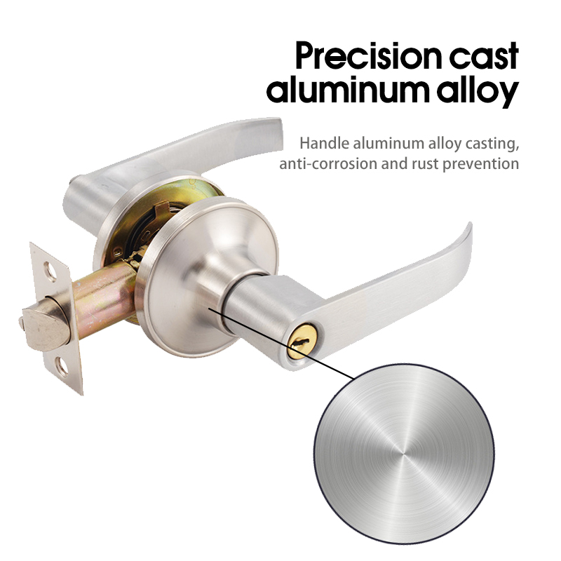 【SG Stock】Cylindrical Door Lock Stainless Steel Round Lock Bedroom ...