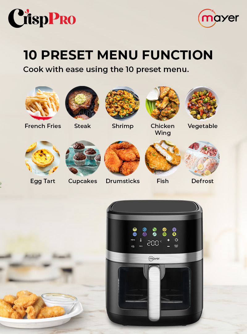 Mayer 5.5L Digital Air Fryer MMAF551D | Shopee Singapore