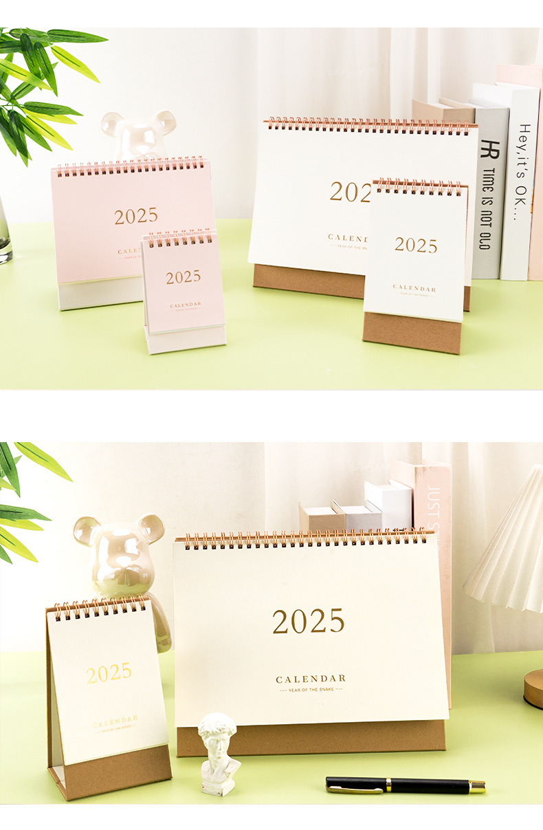 Calendar 2025 Desk Hot Stamped Calendar 2025 Cute Cartoon Calendars ...