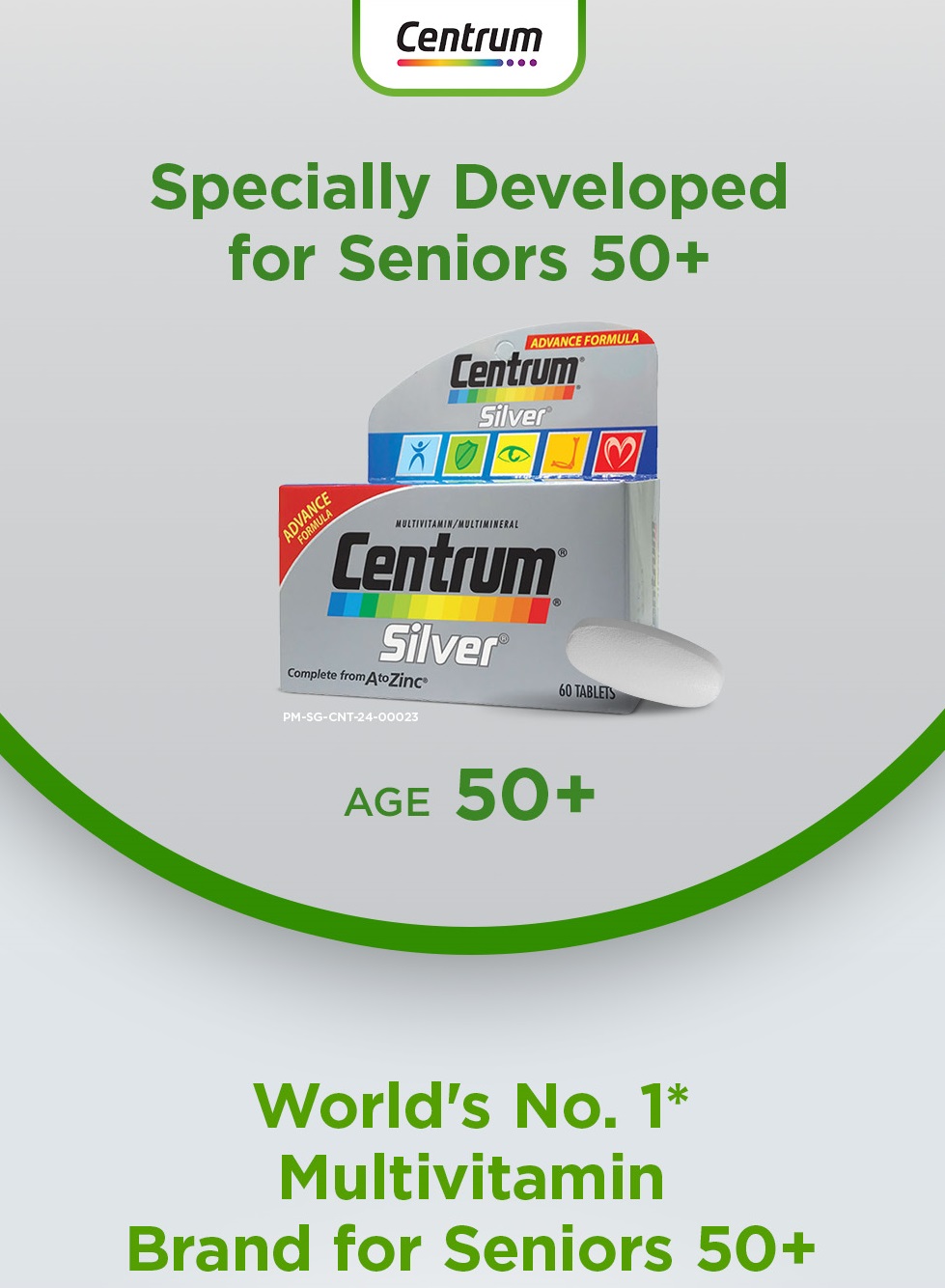 [2 Pack] CENTRUM Silver Multivitamin Supplement For Seniors 50+, Energy ...