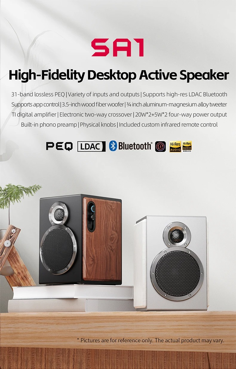 FiiO SA1 High-Fidelity Desktop Active Speakers - AV One Authorised ...