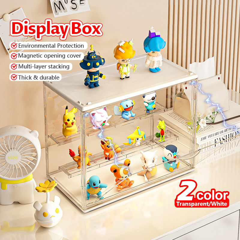 【SG Stock】Acrylic Popmart Display Box Figurine Display Case Molly ...