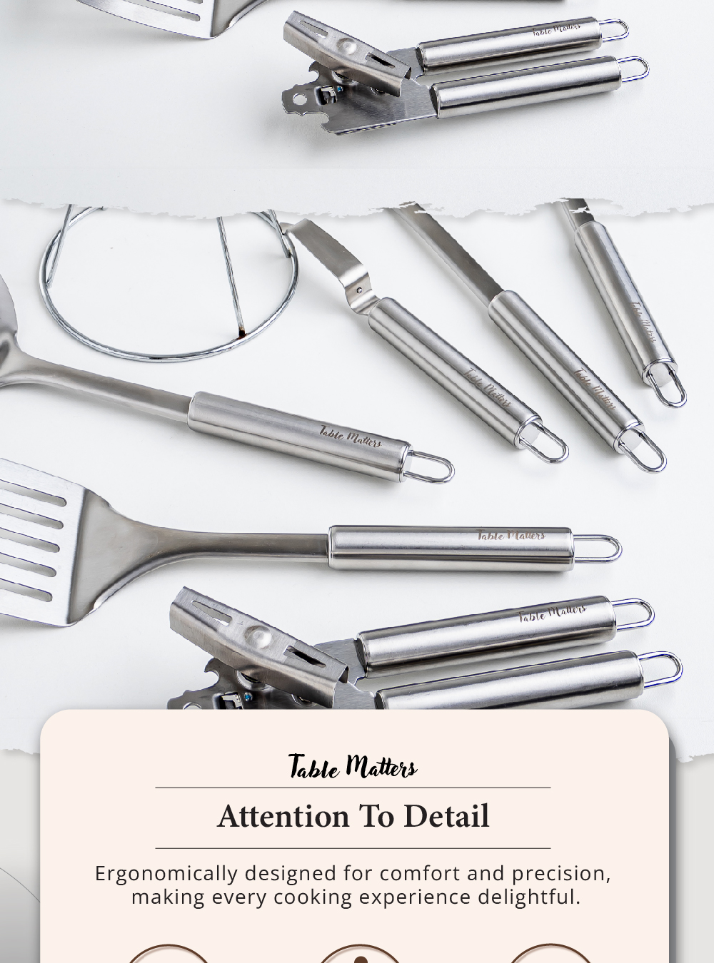 Table Matters - INOX Stainless Steel Kitchen Utensils[Lifter | Turner ...