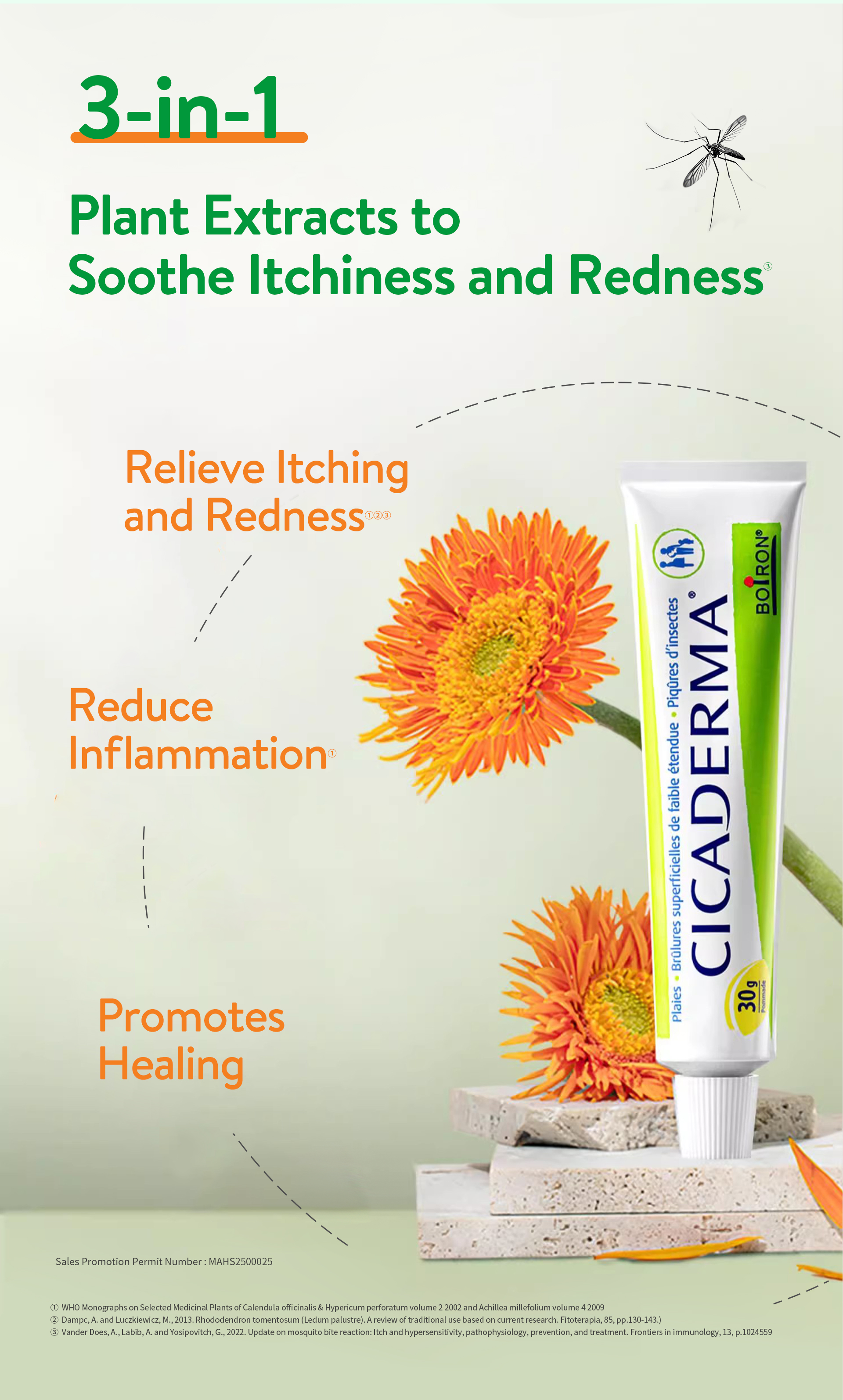 Boiron Cicaderma + Oscillococcinum Set Wound Healing Oitment,Relief ...