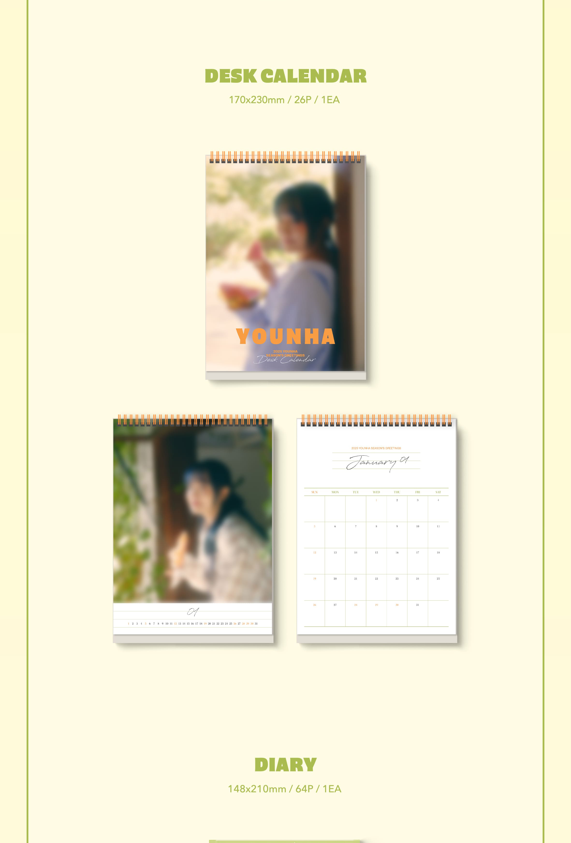 [POB] YOUNHA 2025 SEASON'S GREETINGS (Jan. 2025) | Shopee Singapore