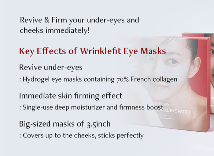 [MEDITHERAPY] Wrinkle Fit Tangle Eye Patch 8ea, 1box/ Wrinkle Care ...