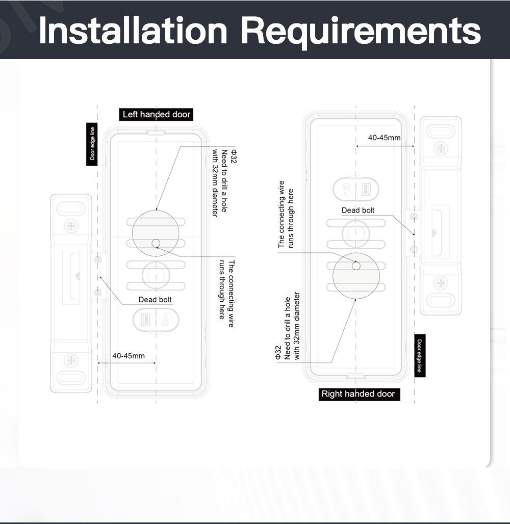 Digital lock metal gate HDB Door Lock Smart Fingerprint Grill Gate Door ...
