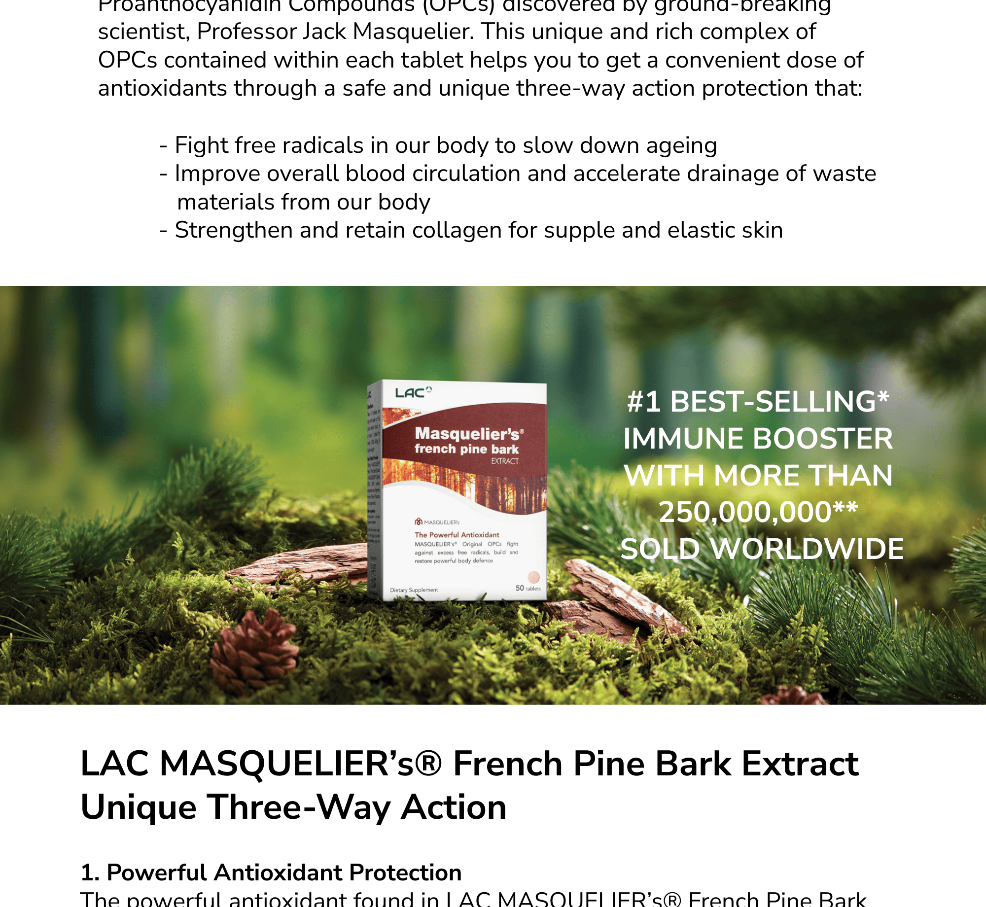 [LAC MASQUELIER'S] French Pine Bark Extract - The Powerful Antioxidant ...