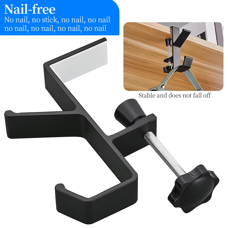 Adjustable Desk Edge Hook Without Punching Office Desktop Edge Hanging ...