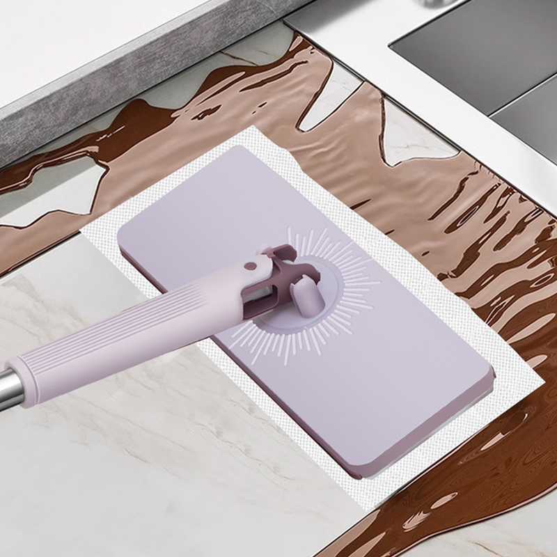 【SG】Flat Mop Mini Face Towel Mop Lazy No-Wash Reusable Hands Free ...