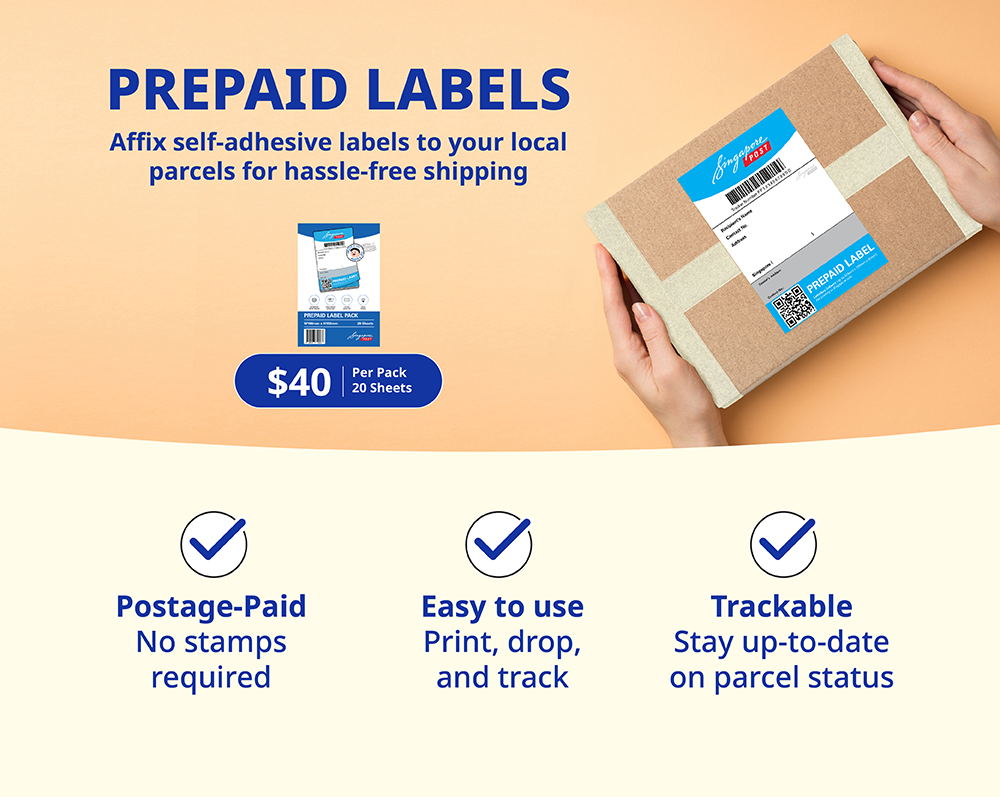 [SINGPOST] Tracked Letterbox Prepaid Label | Shopee Singapore