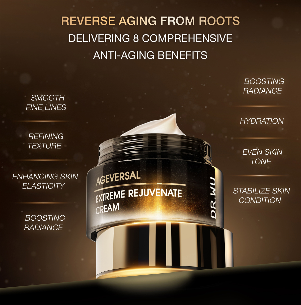 [DR. WU] Ageversal All-in-One Set (Essence Toner, Serum, Cream, Eye ...
