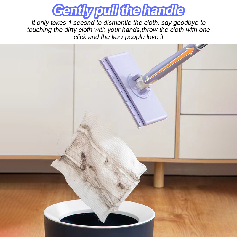 Flat Mop Lazy Person No Need To Wash Small Mop Disposable Mop Head Dry ...
