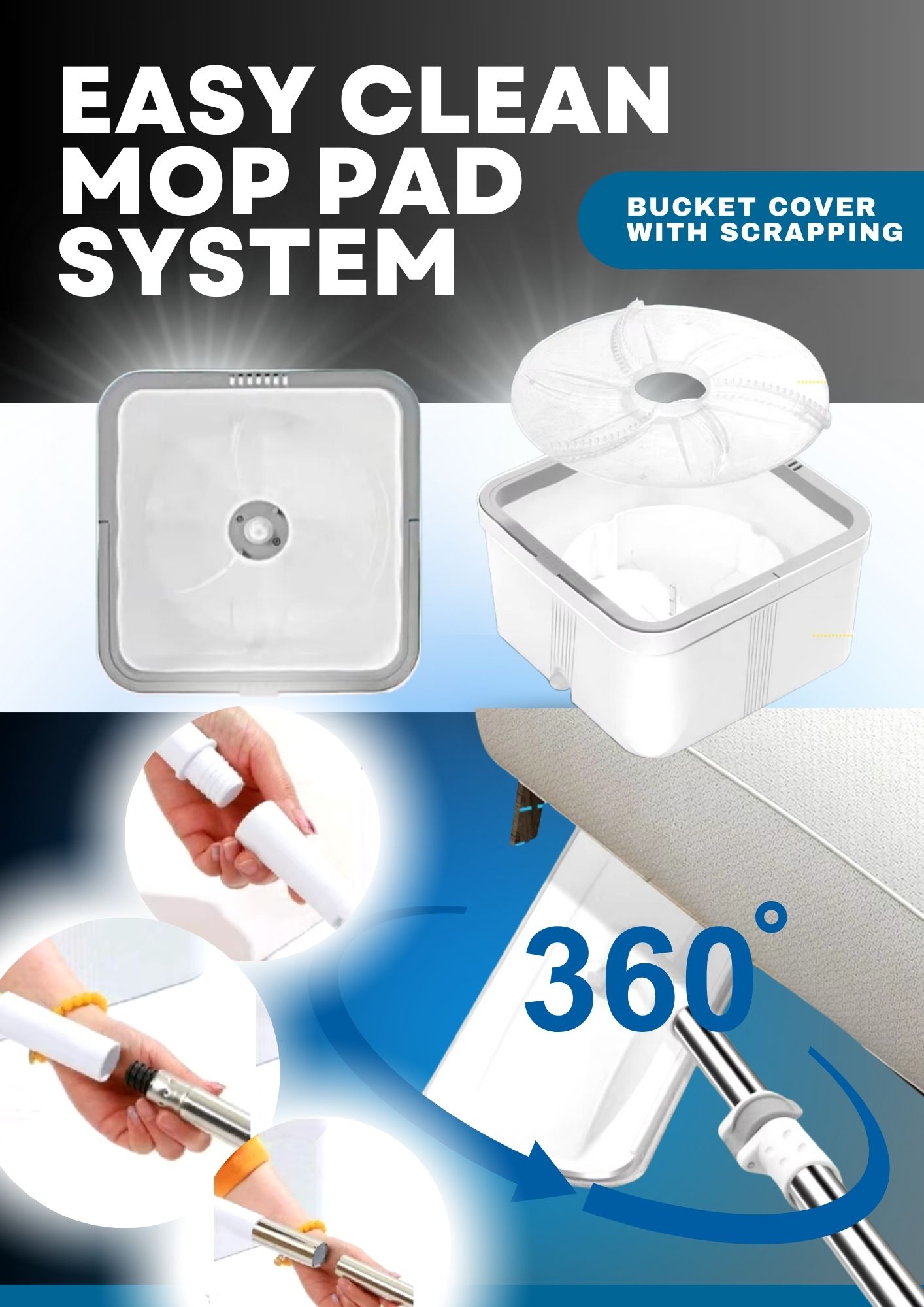 [Kessler] Dream Mop Clean Water Mop | 100% Mop with Clean Water ...