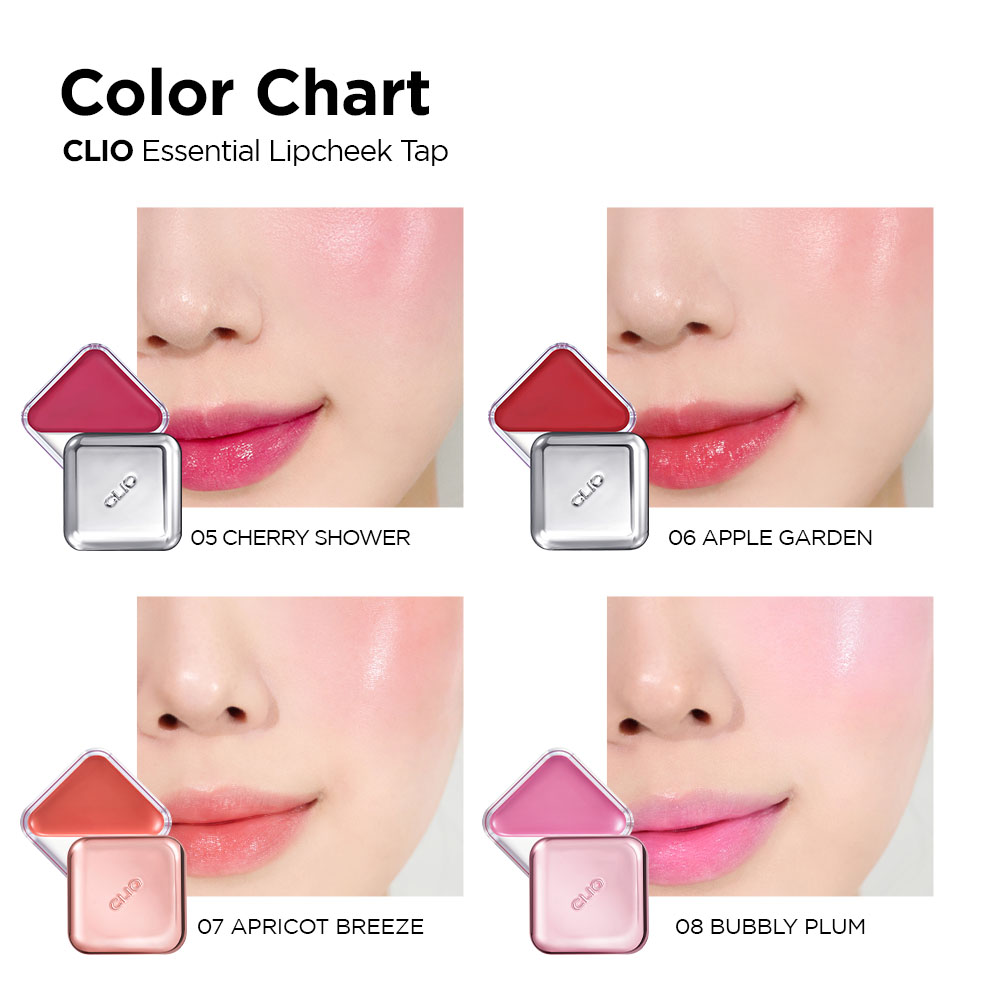 [CLIO] NEW COLOR | Essential Lip Cheek Tap (Healthy Glow Cheek, Clear and Transparent Color ...