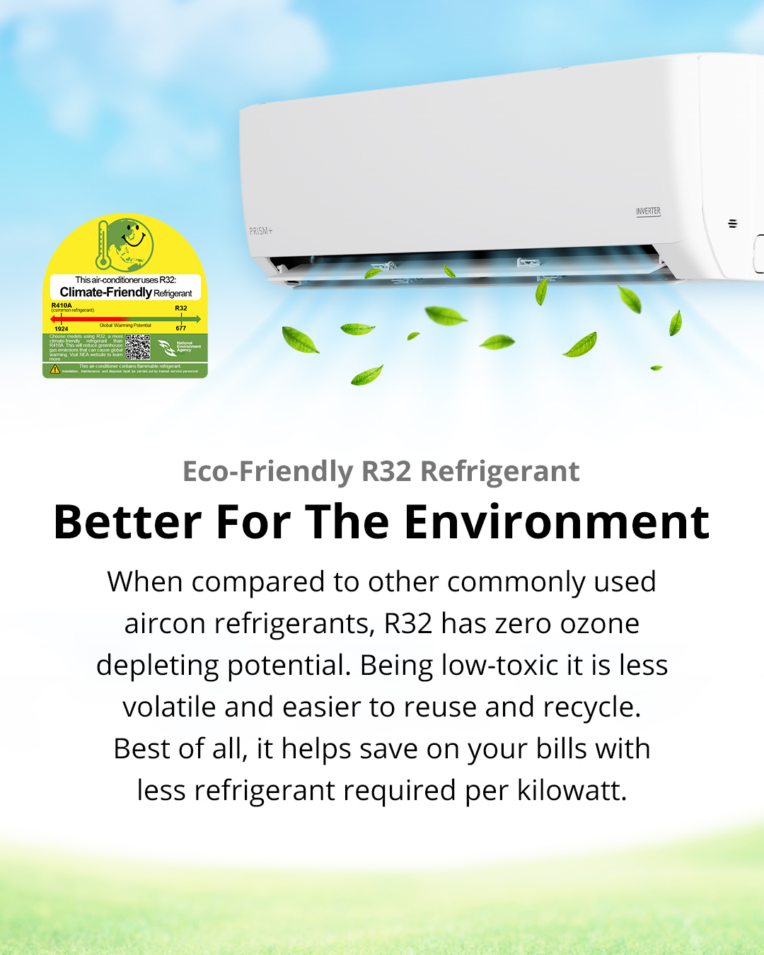 PRISM+ Neo Smart Air-Conditioner System 3 | Space Grey (R32, 5 Ticks ...