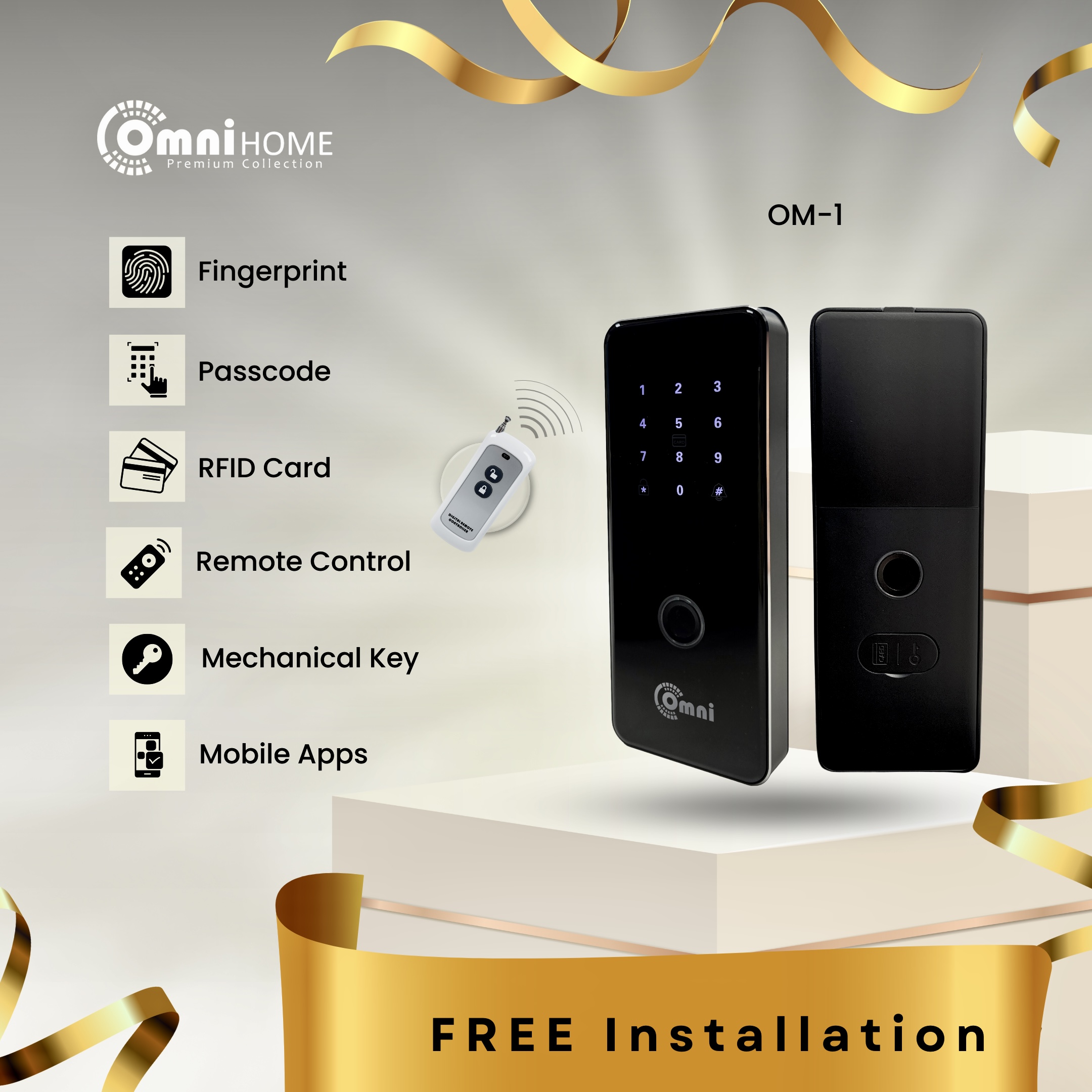 FREE Installation OD-2 Omni Door and Gate Bundle Digital Door Lock ...