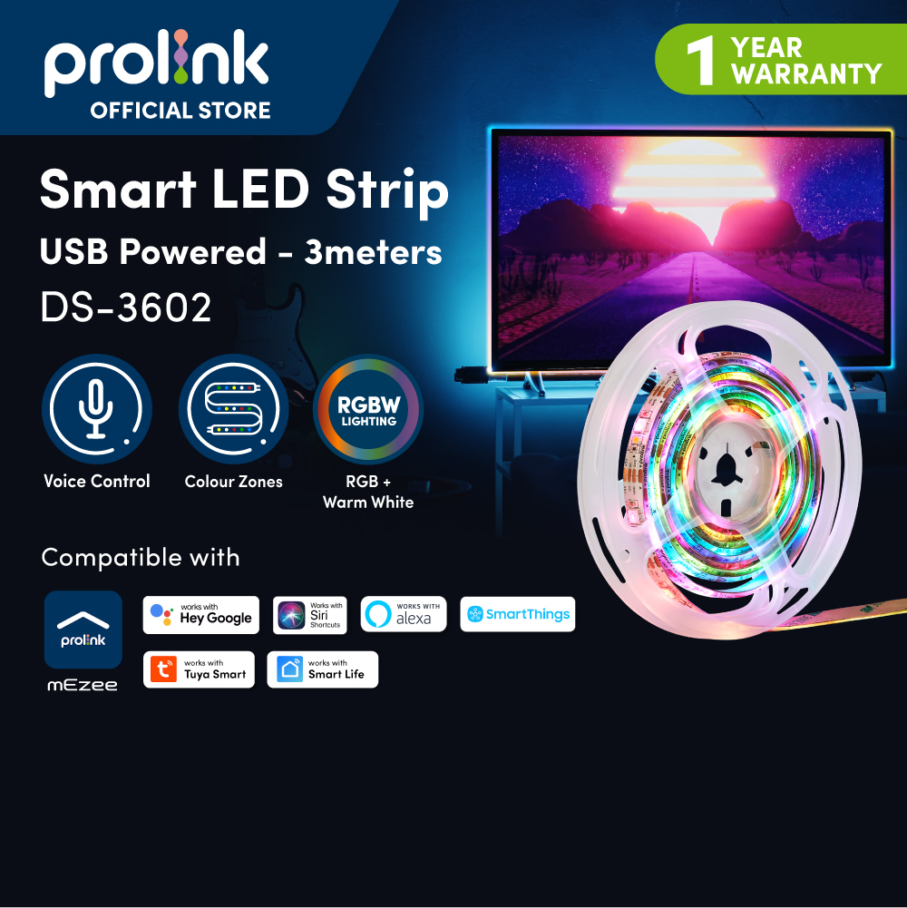 [9.9 SALES : Get 2 for $40] Prolink Brand box x Smart LED strip USB ...